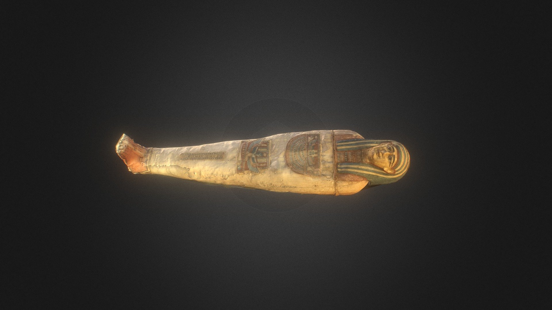 amummy of a woman wrapped in linen bandages - 3D model by Abdelrahman ...