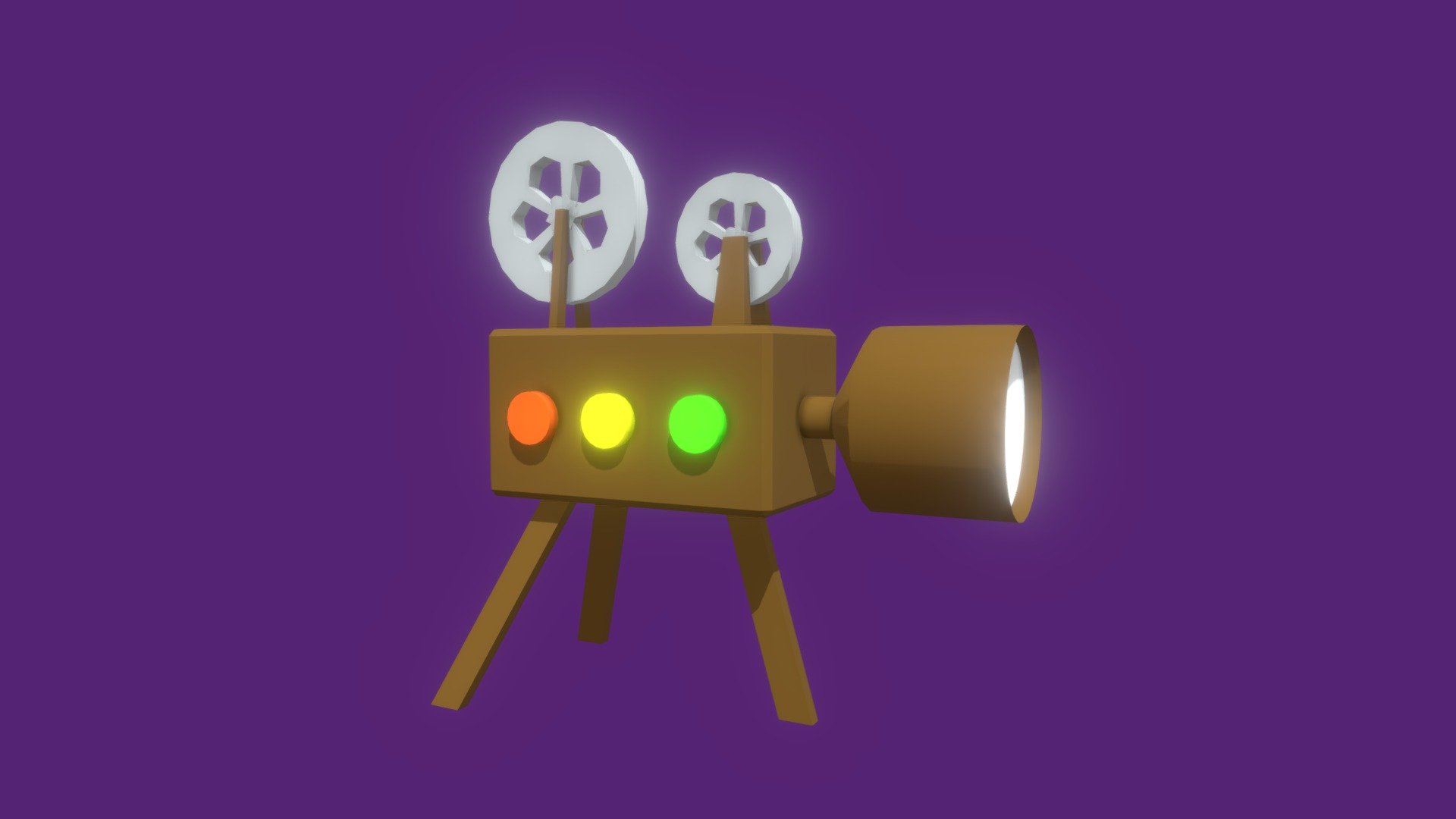 Low poly Projector - Download Free 3D model by Reece Roberts ...