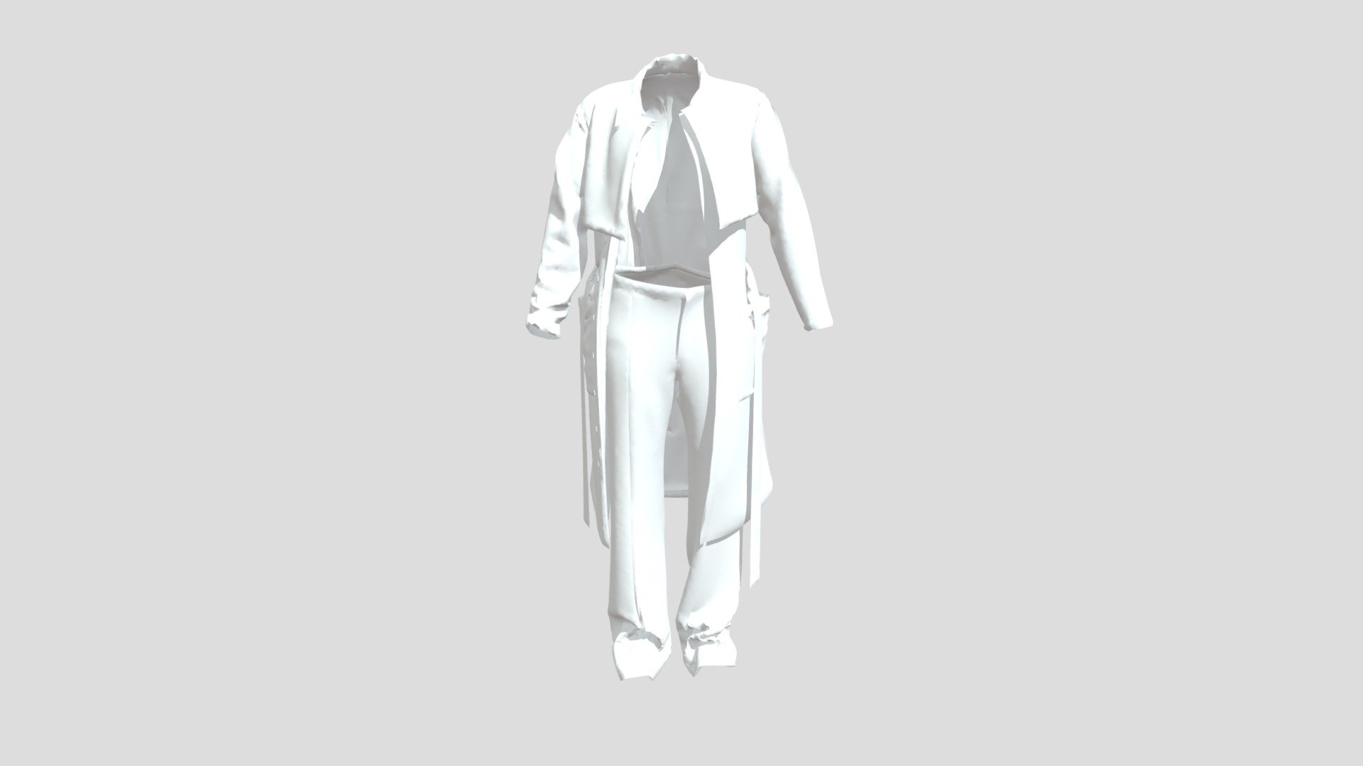 ready for texture full outfit - 3D model by intermediary [e4e8482 ...