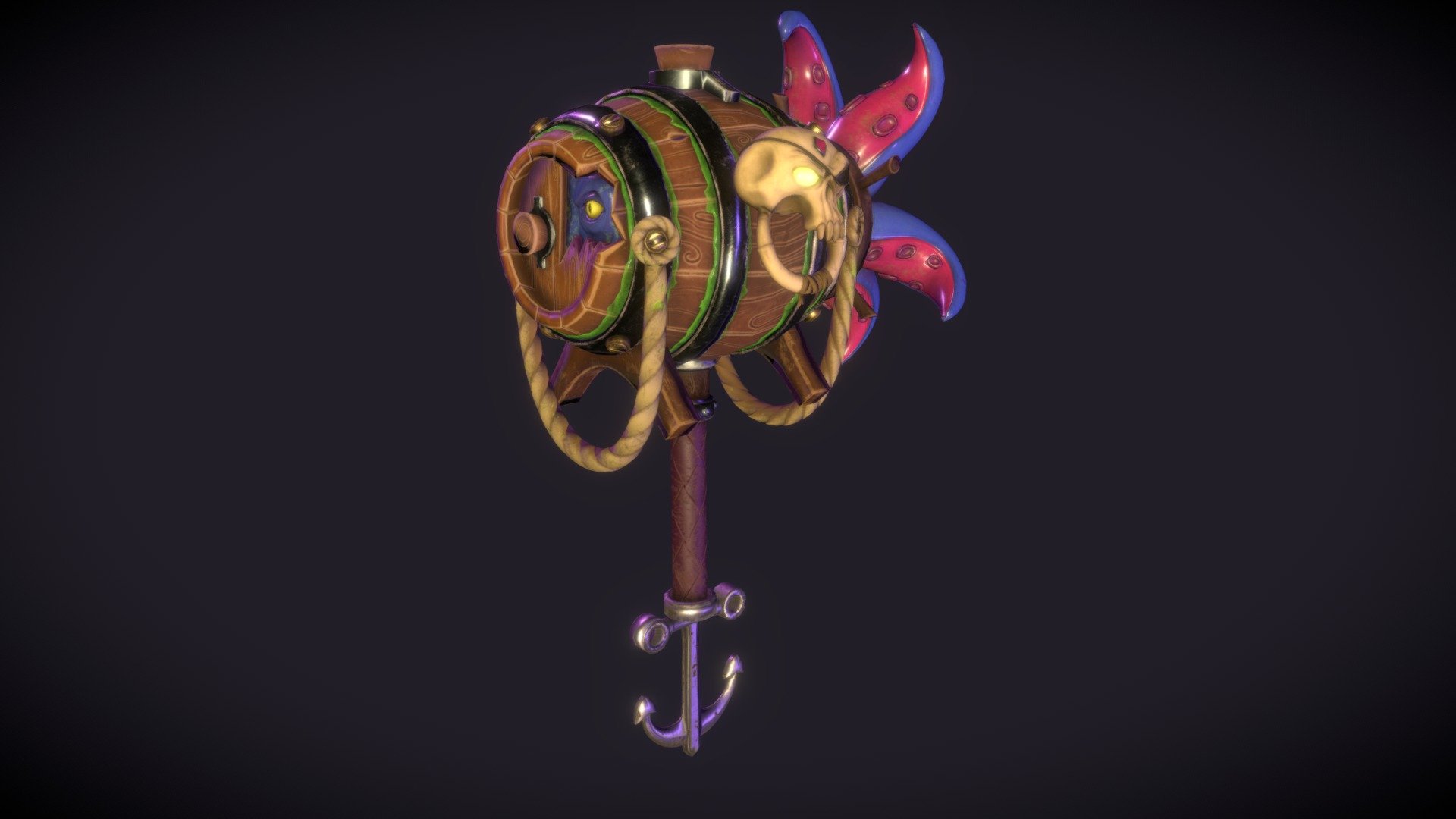 Fantasy Pirate Hammer - 3D model by Alberto Sicilia (@albertosicilia ...