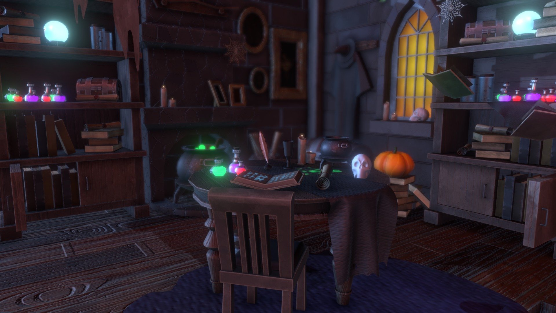 Diorama_MagicRoom - 3D model by caKLee (@caKellyLee) [e4ead3f] - Sketchfab