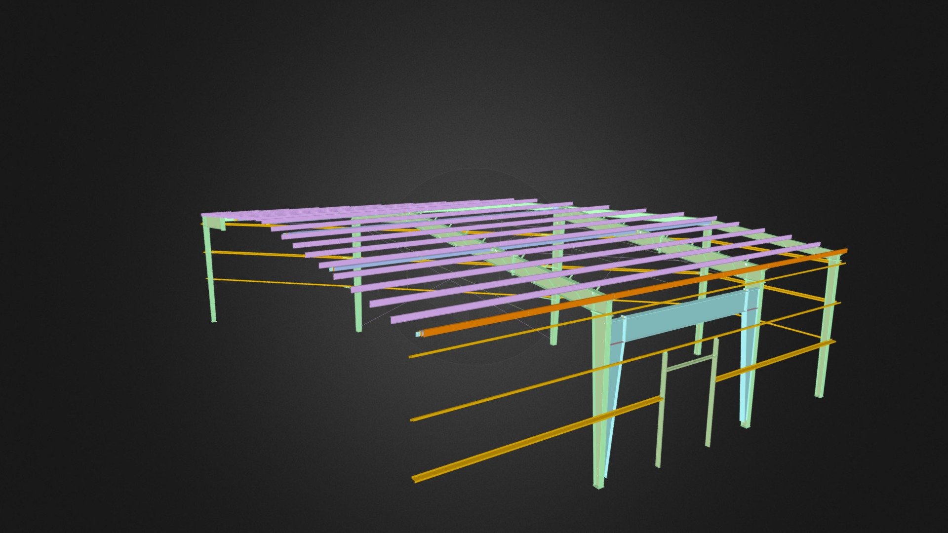 Project 4 - Steel Structure Shed - 3D model by Arslan Khan (@arslankhan ...
