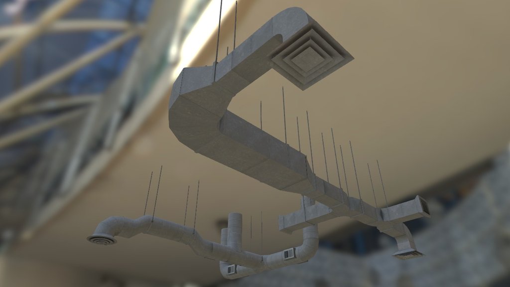 Ventilation Assembly Example - 3D model by polypro [e4eede6] - Sketchfab