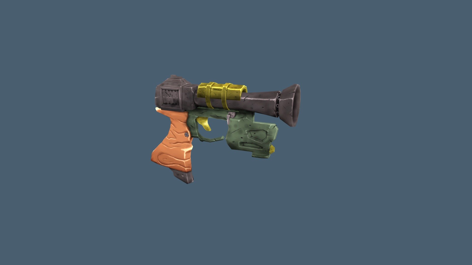 Stylized Lowpoly Pistol, Gun - 3D model by Ozkan (@Oscarto) [e4f020e ...