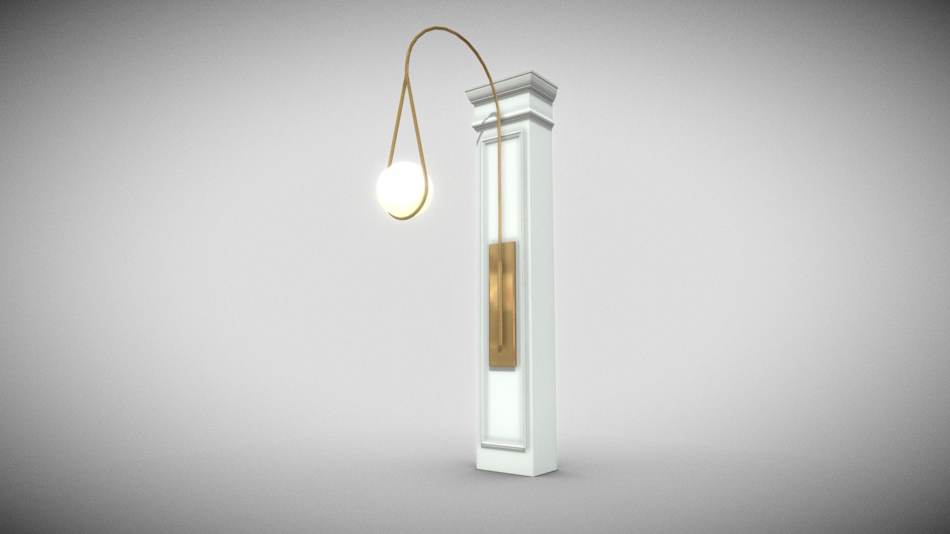 Column and Decorative Lamp model - 3D model by nvere [e4f1303] - Sketchfab