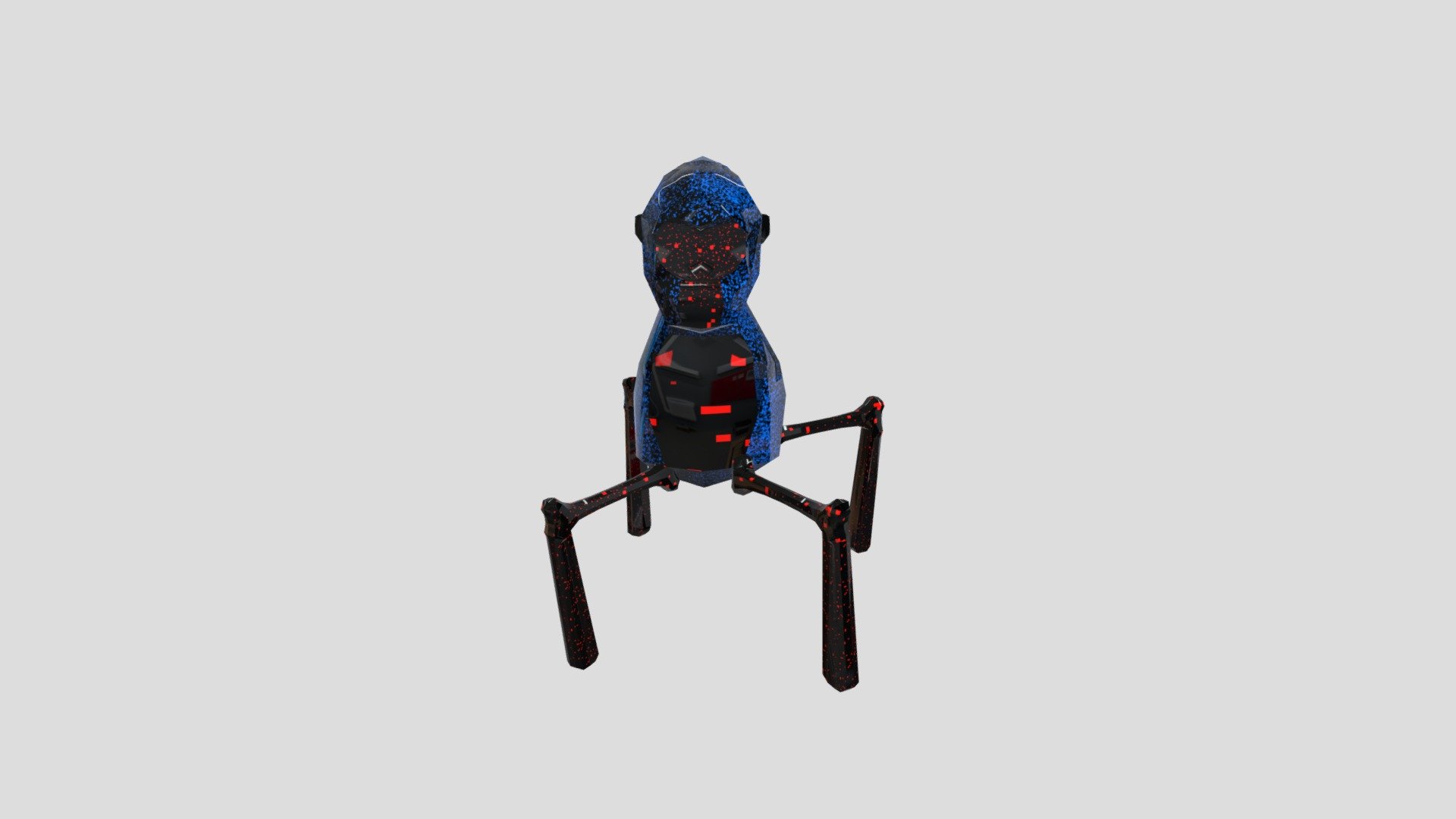 Clouds Gorilla Horror Corruption Spider (Fanmade - Download Free 3D ...