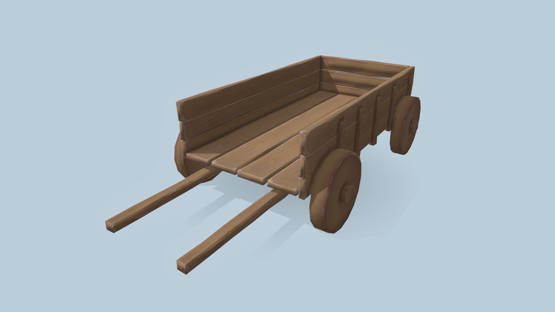Stylized Wooden Cart - Download Free 3D model by T4iri [e4f1c6a ...
