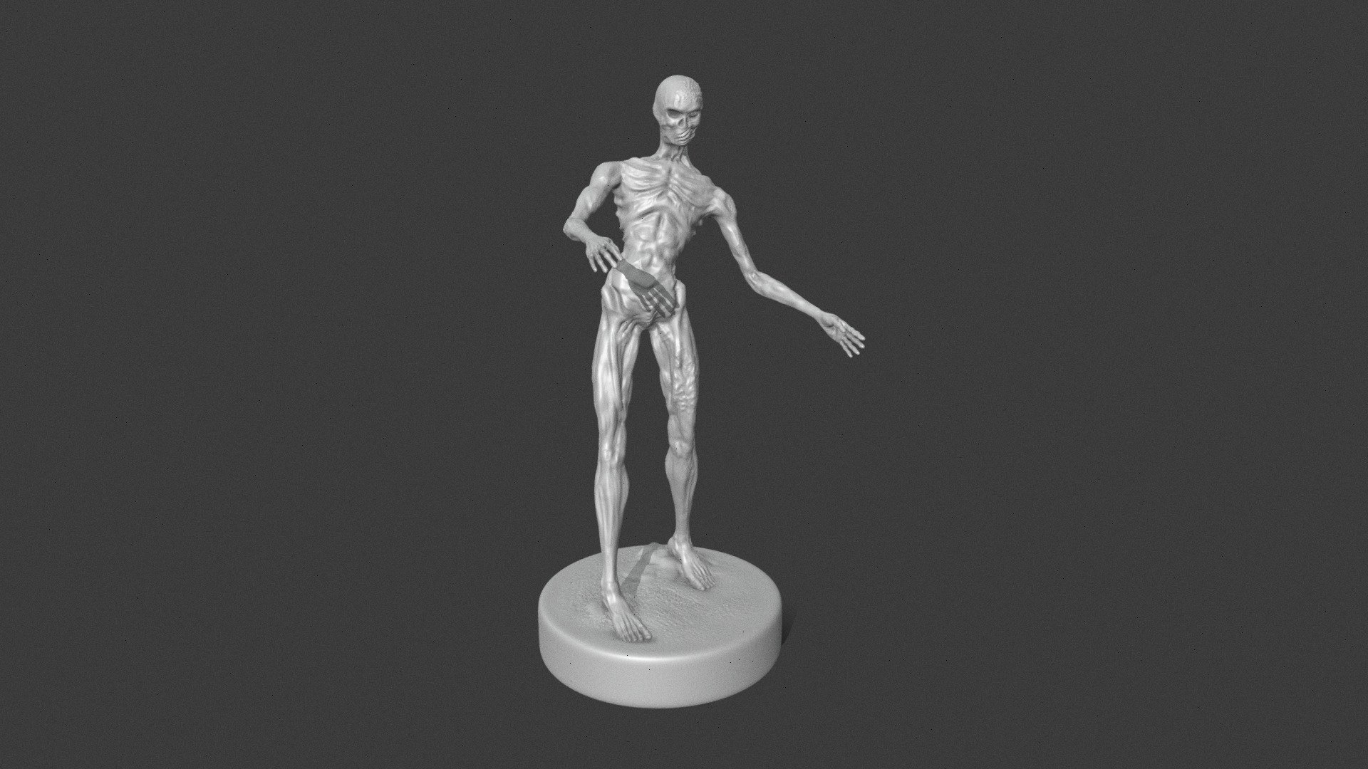 Zombie Statue ready to print - Download Free 3D model by iskyns ...