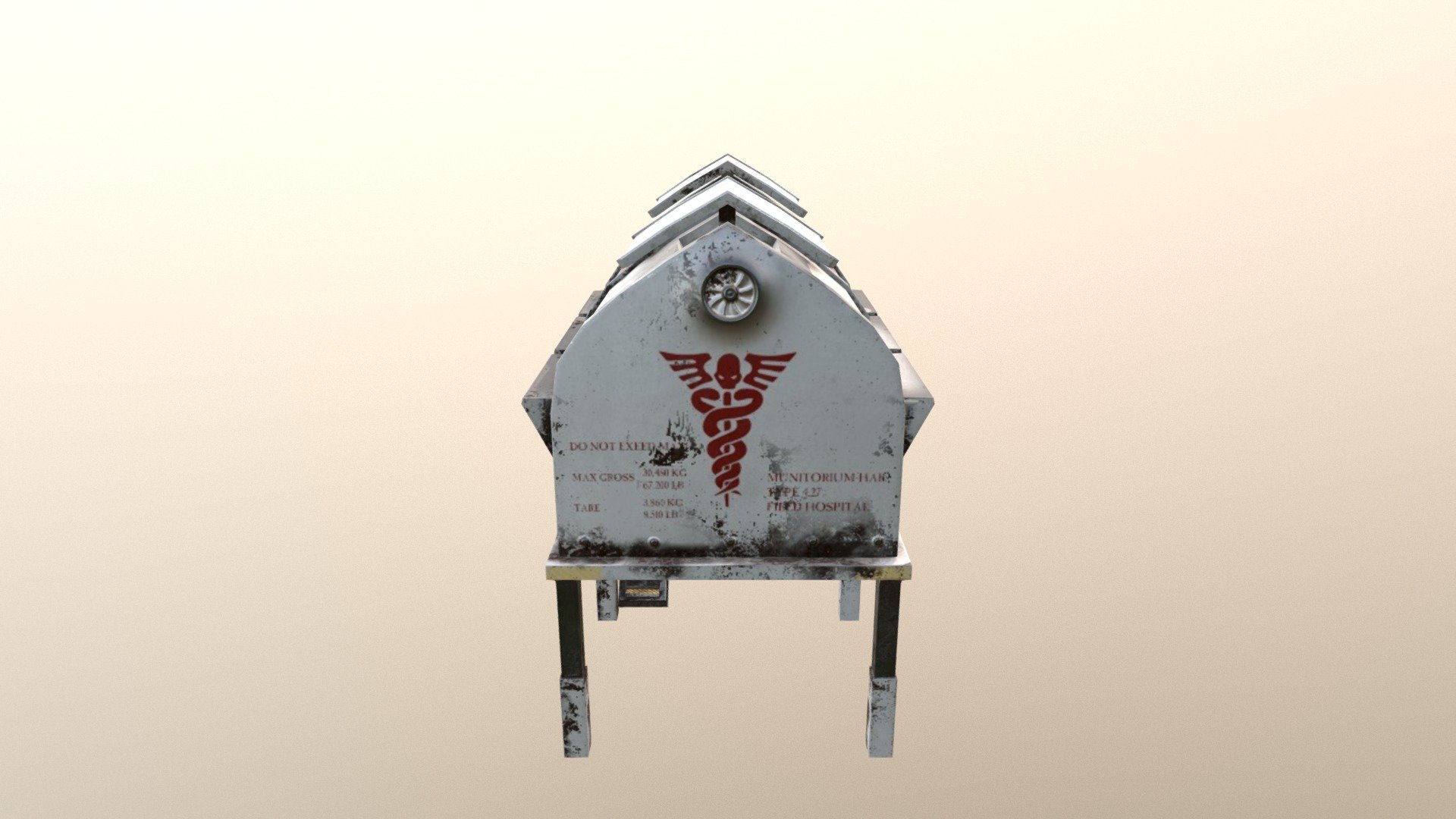 40k Military Hab (Medical) V2.03 - White - 3D model by speckysimon ...