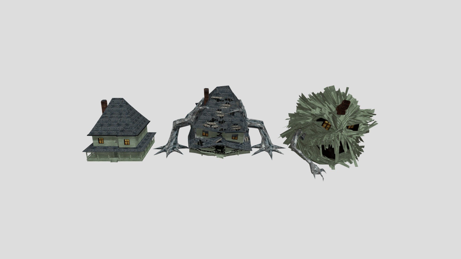 3 Monster House Model - Download Free 3D model by Jamessmartguy ...
