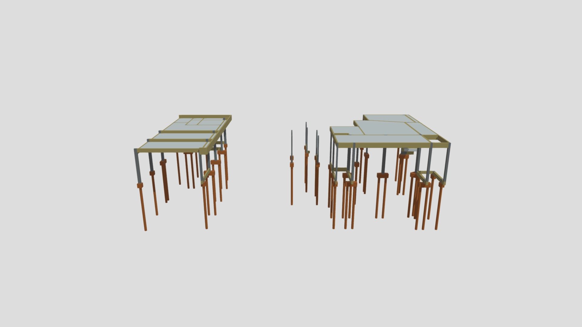 3D Estrutural Ampliação Atlântida - 3D model by Base Real Engenharia ...