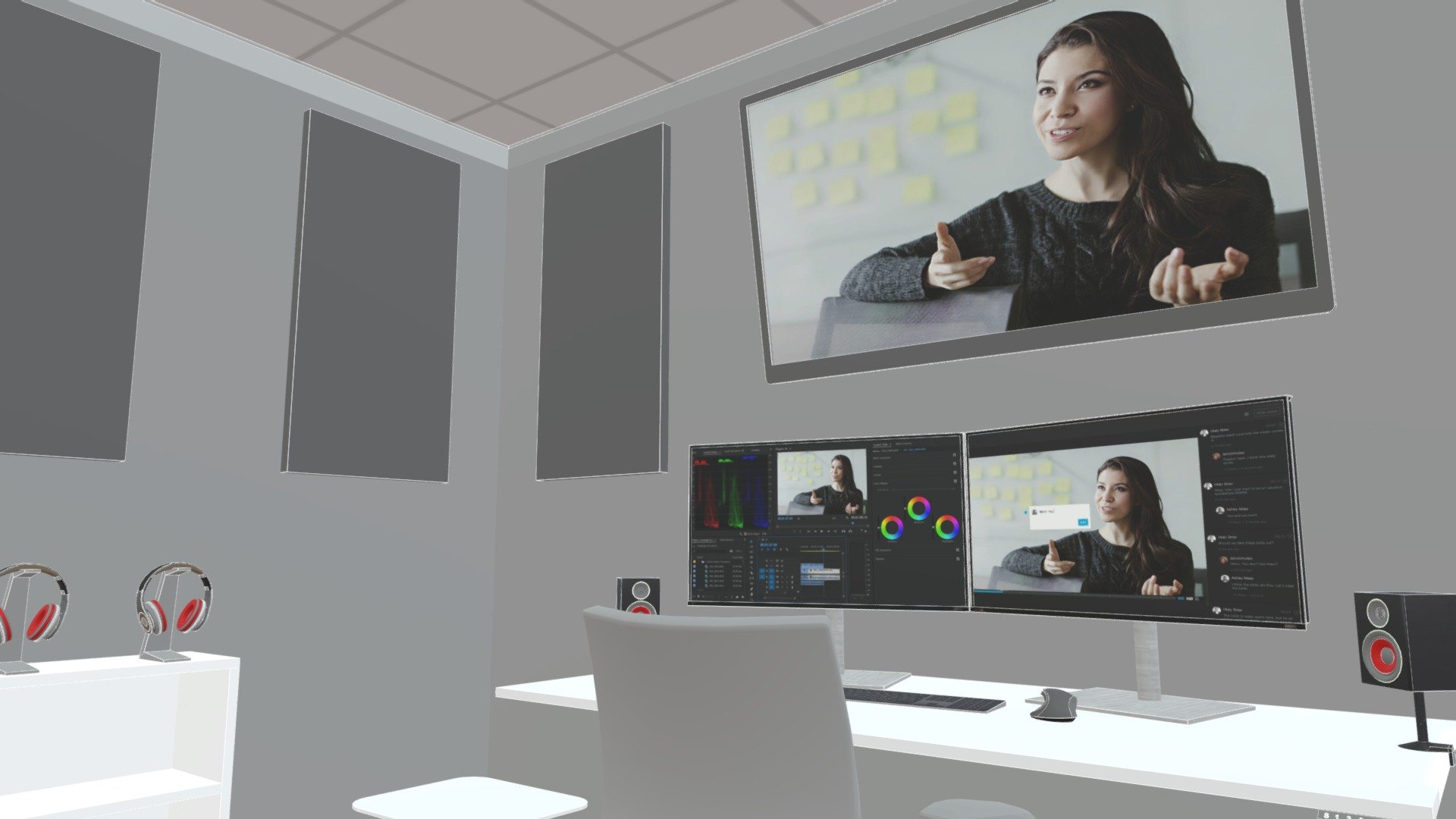 Edit Suite Concept v1a - 3D model by jameslebine [e4f44a5] - Sketchfab