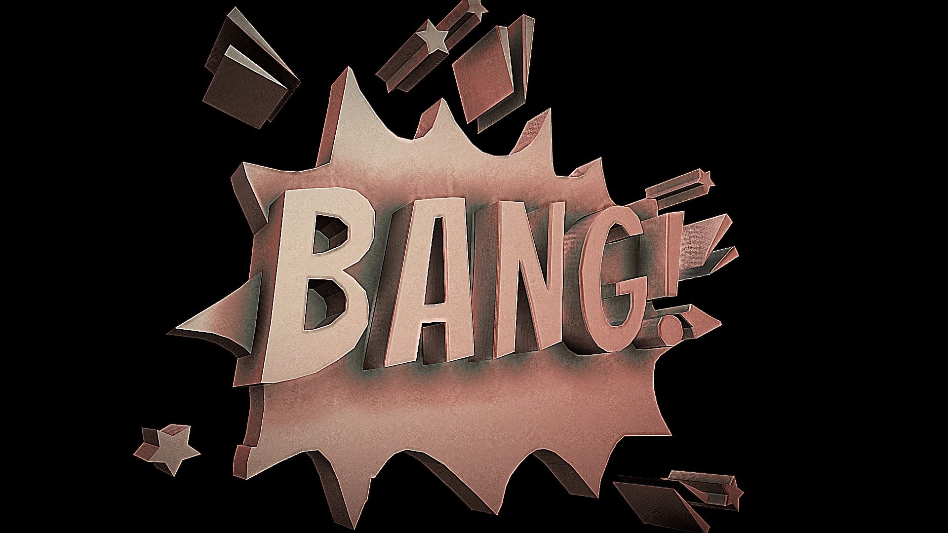 BANG ! clipart Object - Download Free 3D model by okan kaplan ...