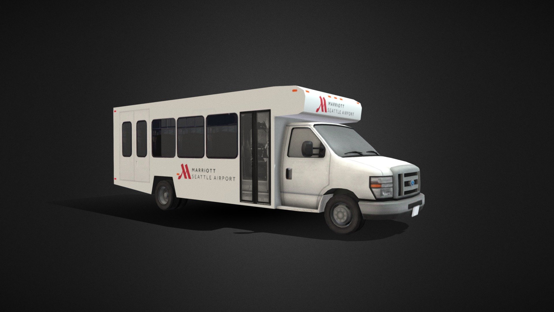 CHMX-206 / Shuttle Bus Marriott Seattle Airport - 3D model by Checo Mx ...