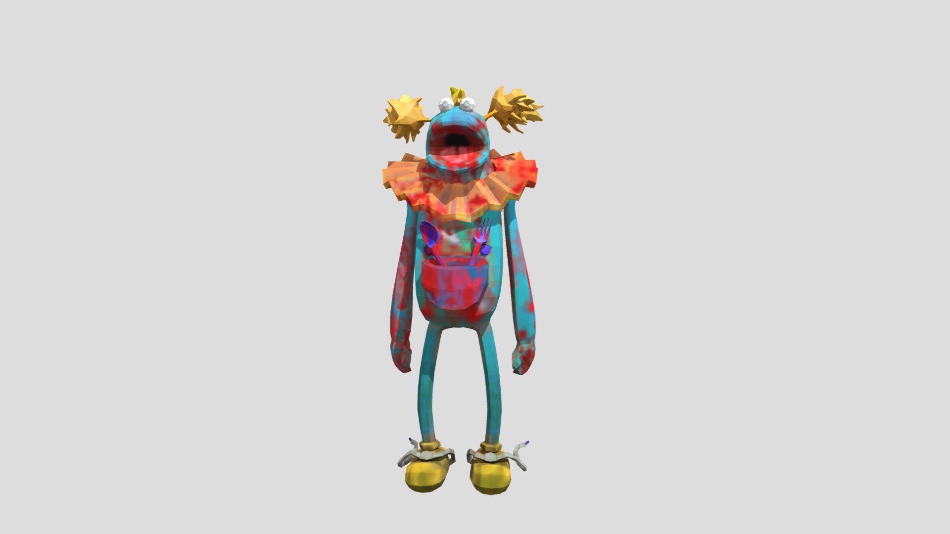 animal company - Clown Muppet - Download Free 3D model by Romeo rios vr ...