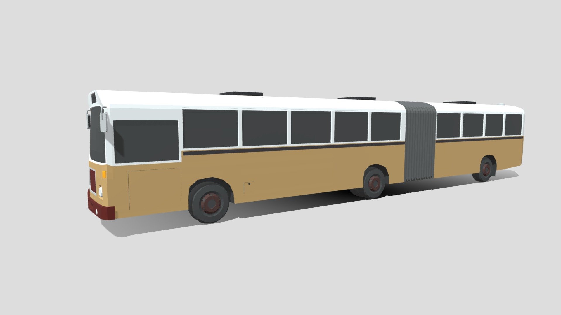 Low Poly Cartoon Retro Bus - Buy Royalty Free 3D model by chroma3d ...