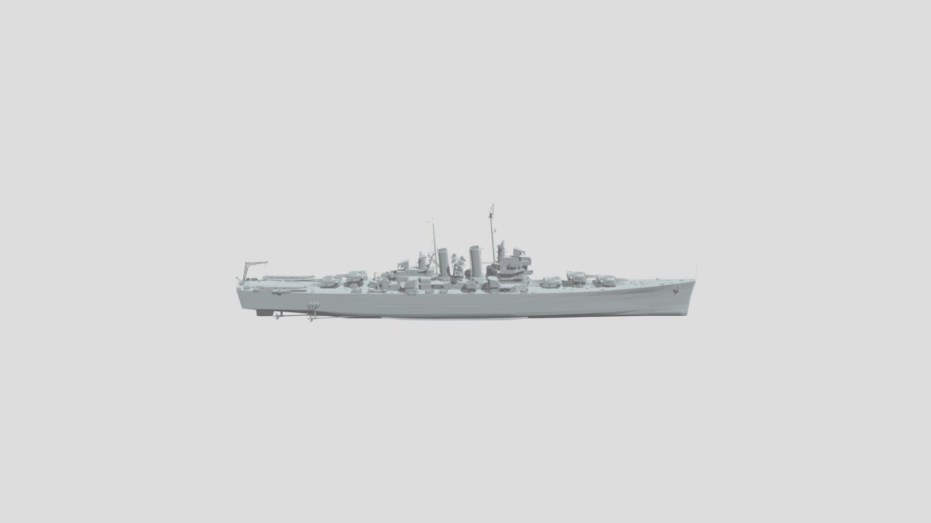 USS Brooklyn - Download Free 3D model by kriss50 [e4fddf4] - Sketchfab