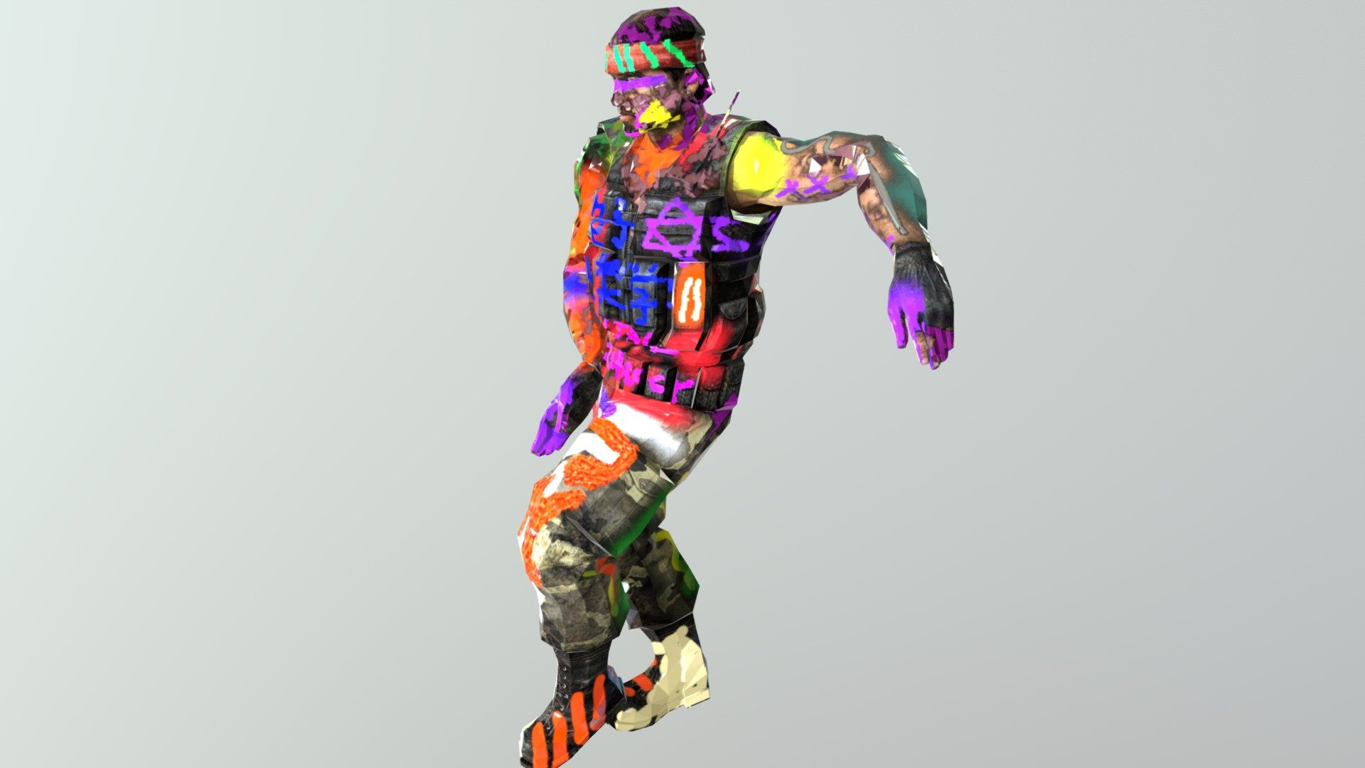 Wave Hip Hop Dance - Terrorist - Download Free 3D model by Pete Jiadong ...
