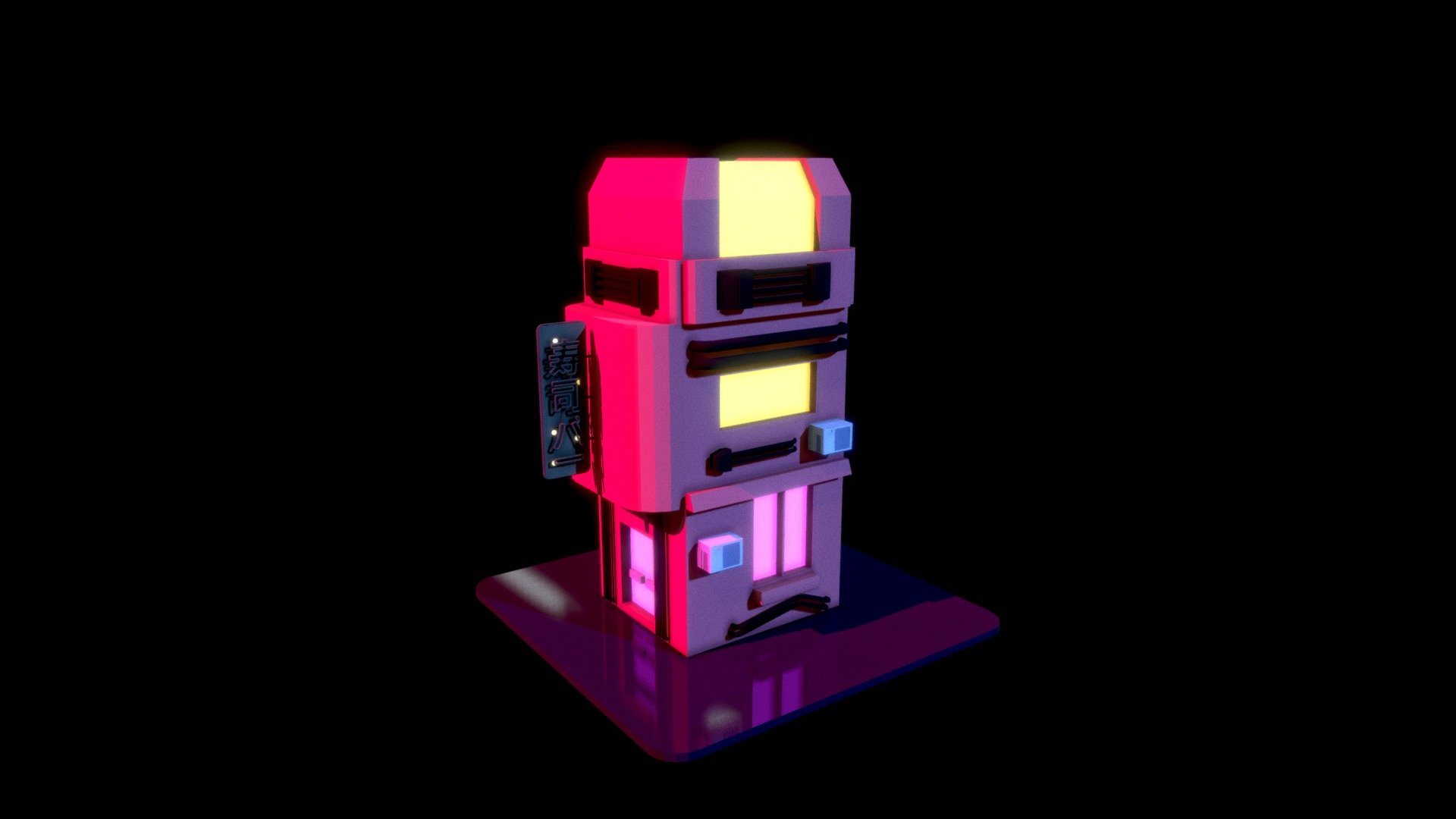 lo-fi tower - Download Free 3D model by gatgat [e50242a] - Sketchfab