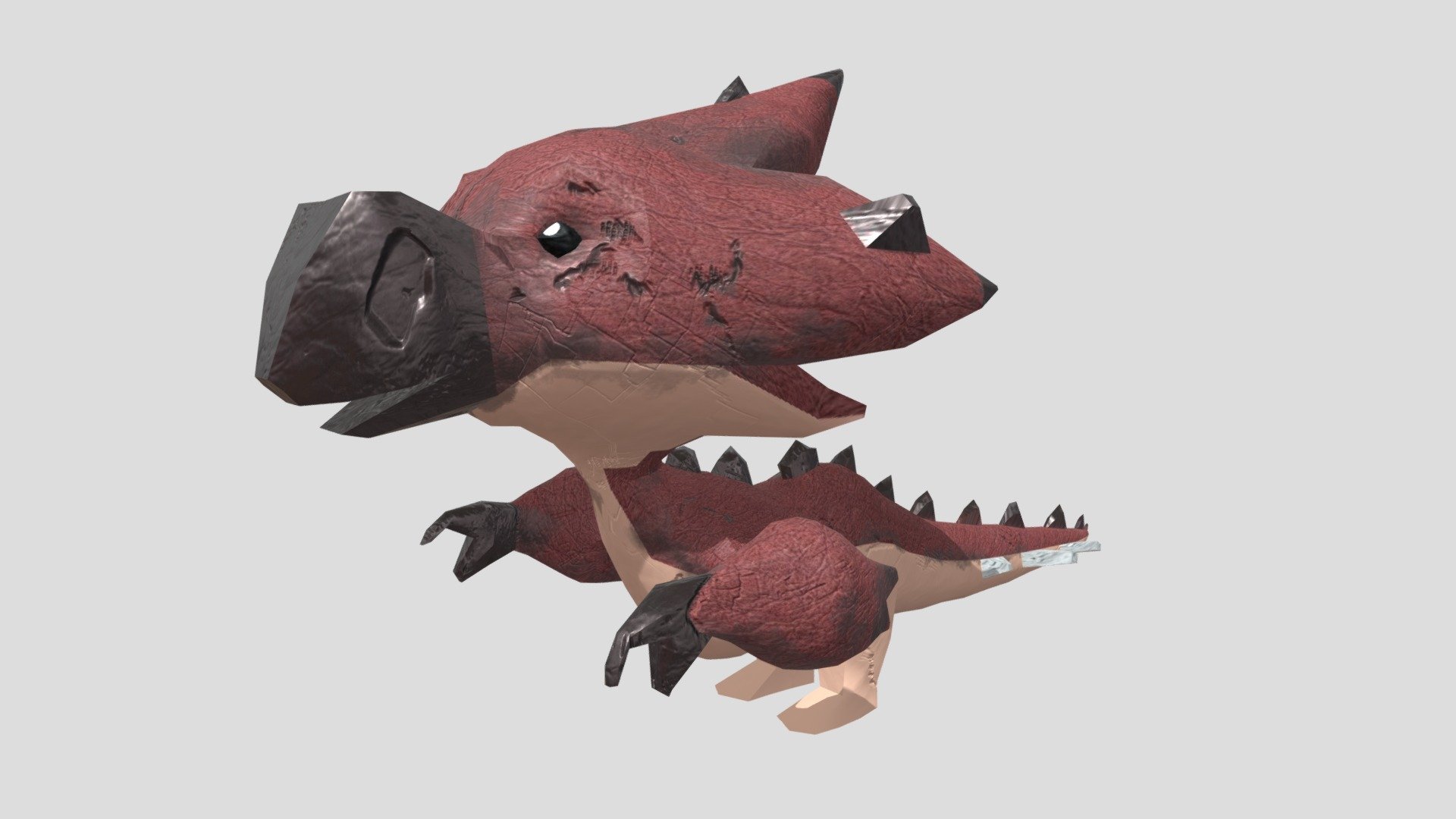 Cute Monster Hunter (imitate) - 3D model by s10714052 [e5053d0] - Sketchfab