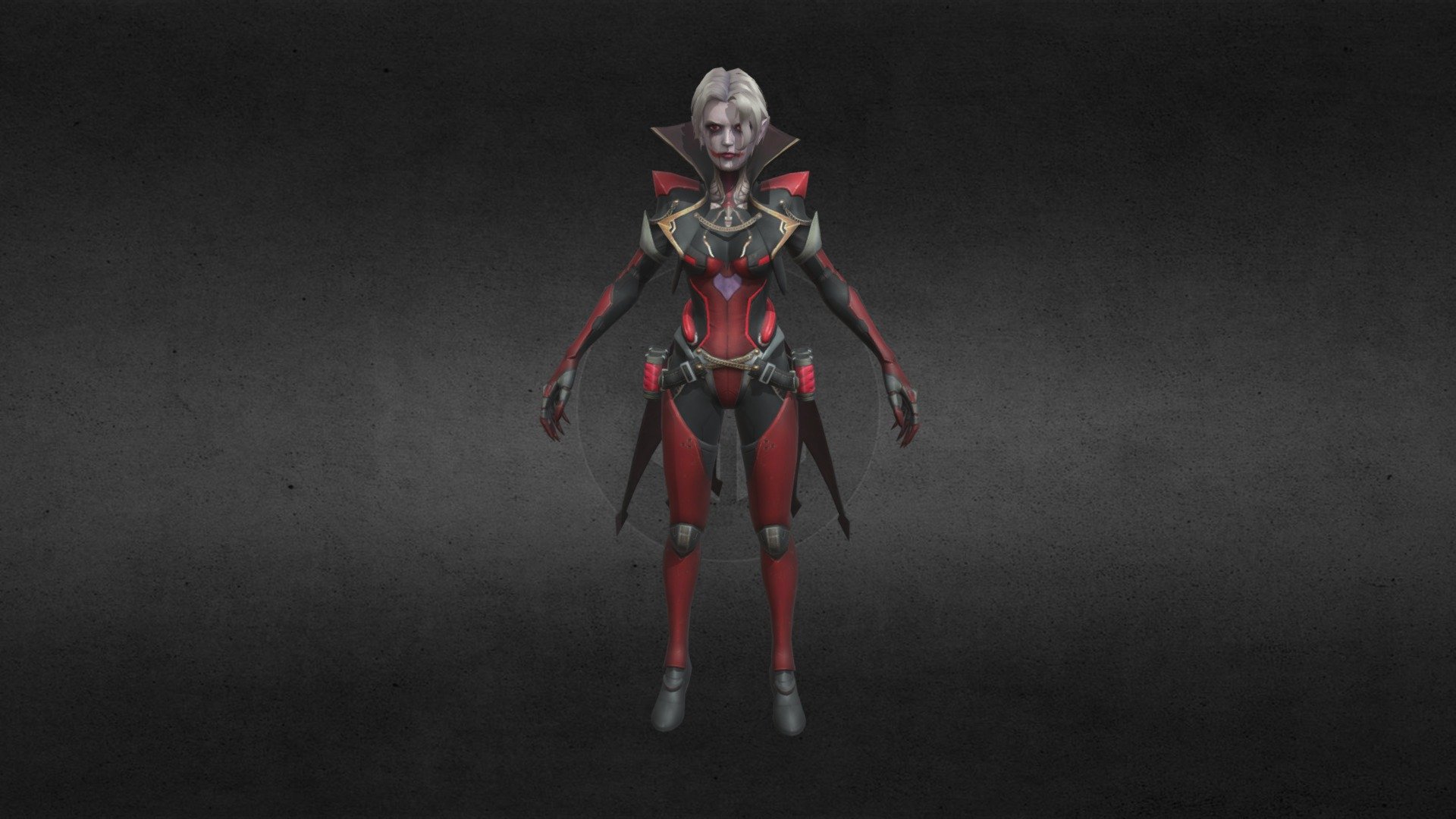 freefire new devil female model by pace gaming - Download Free 3D model ...
