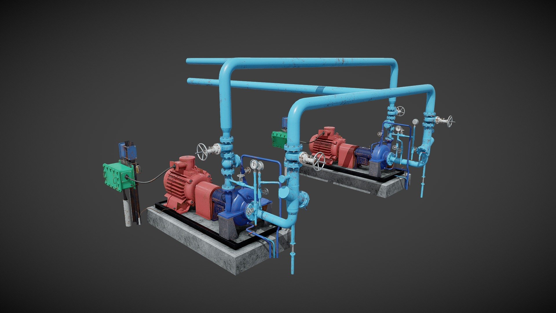 Pump - 3D model by william.hebson [e50a433] - Sketchfab