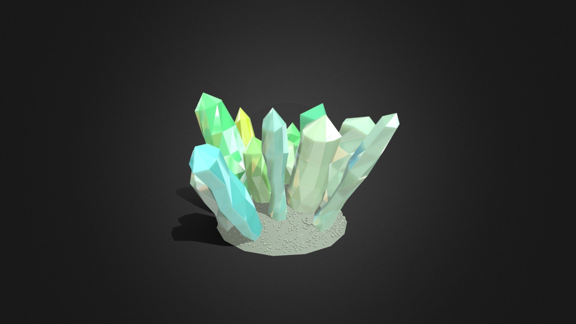 Crystal cluster 4 - Download Free 3D model by daFeish [e50af06] - Sketchfab