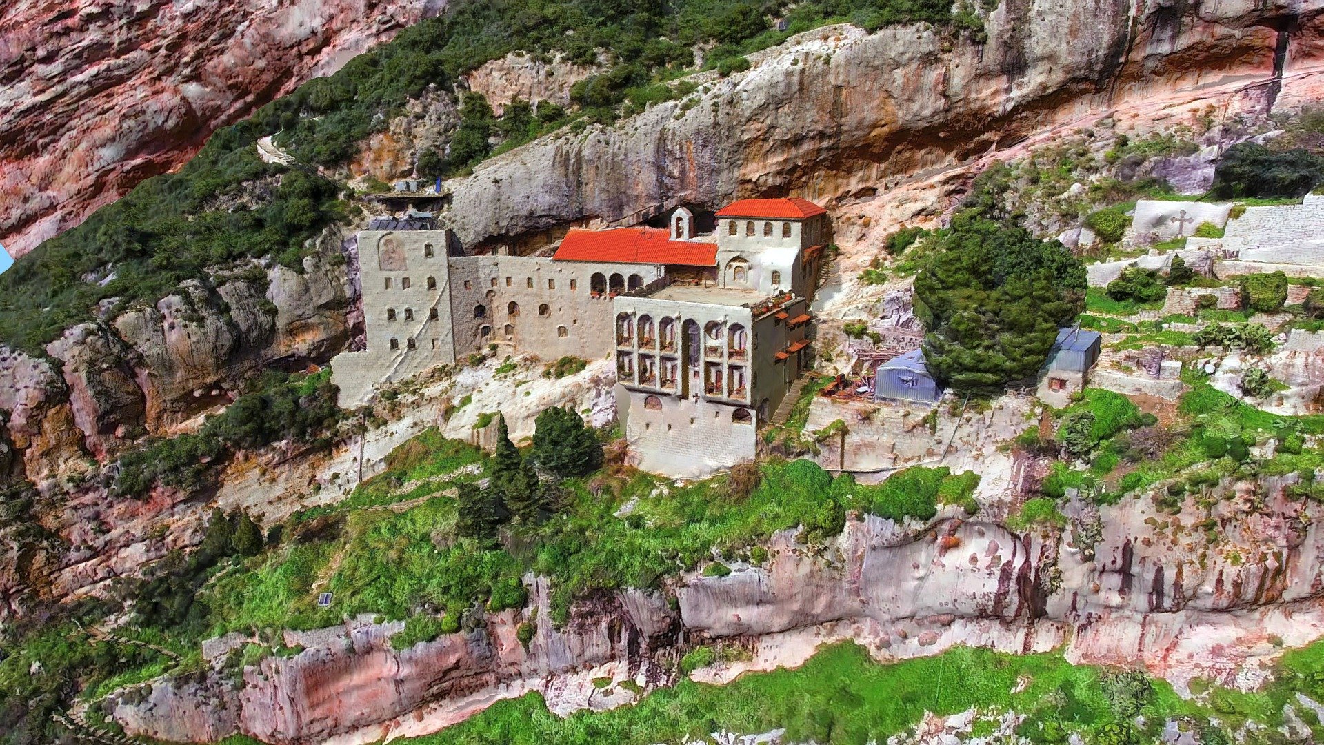 Hamatoura Monastery Qadisha Valley - Buy Royalty Free 3D model by ...