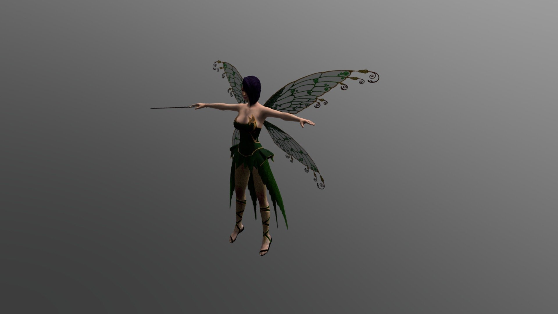 Low polygon Fairy model - Download Free 3D model by 3dlancer [e50e738 ...
