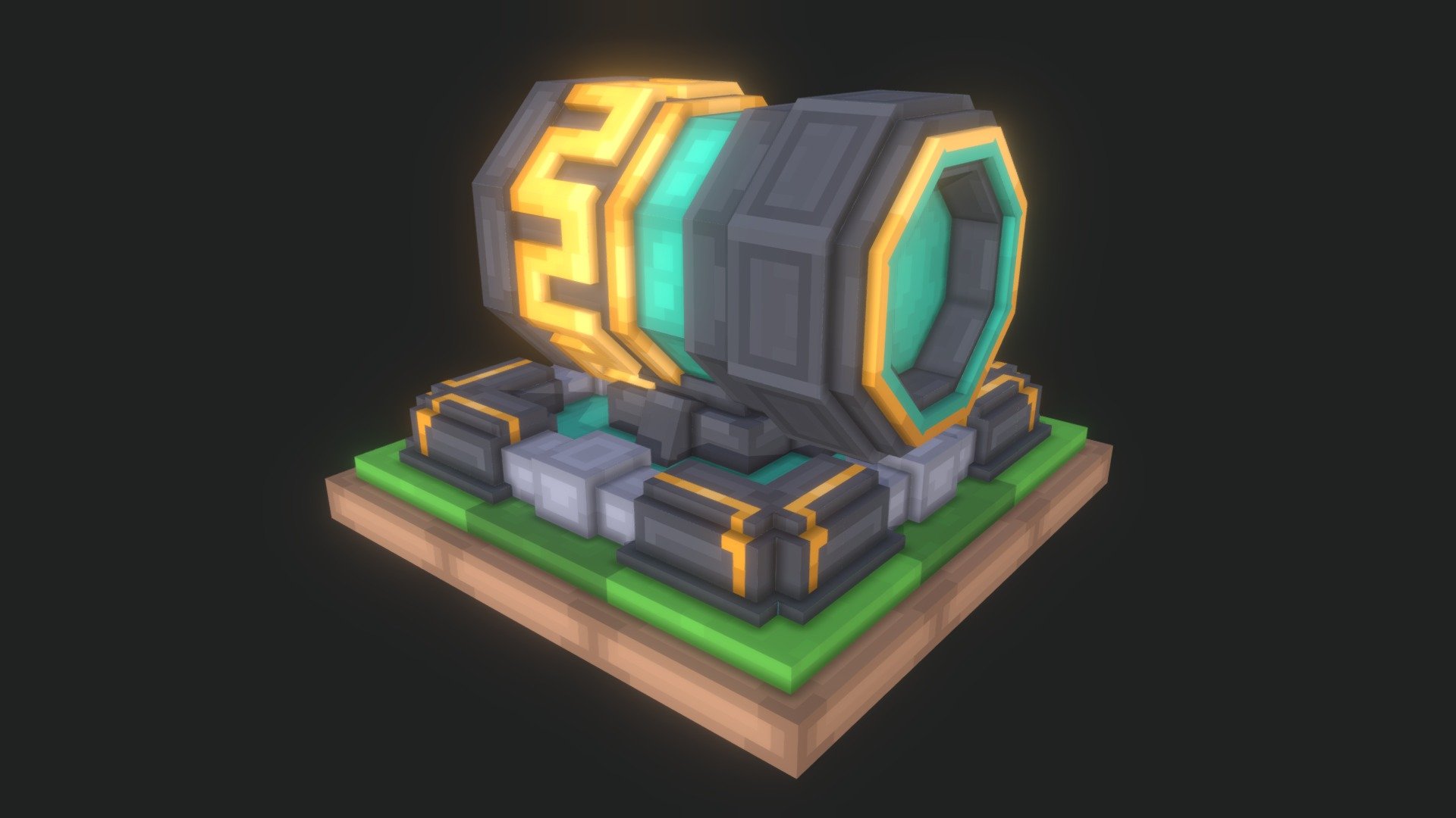 lvl.20 Cannon \ CLASH OF CLANS - 3D model by Jameson (@JamesonJr ...