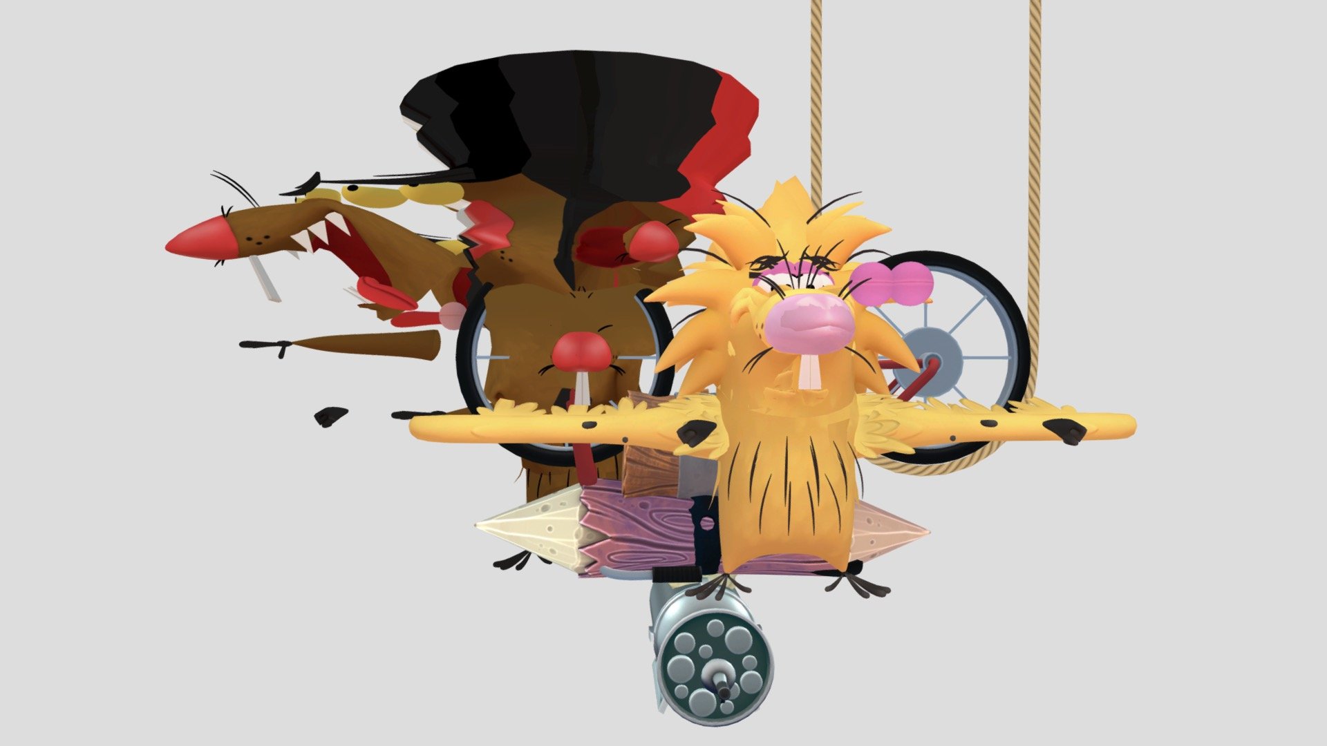 Nickelodeon All Star Brawl 2 Angry Beavers - Download Free 3D model by ...