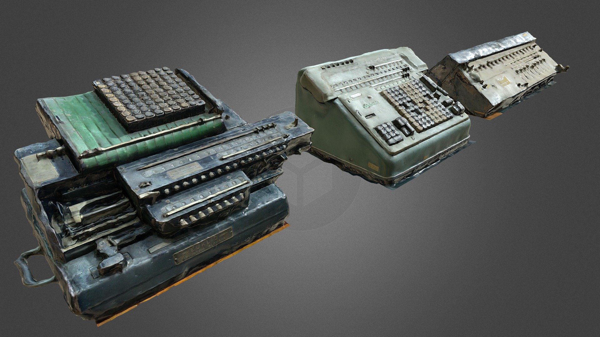 Old office devices [FREE] - Download Free 3D model by Exploring Europe ...