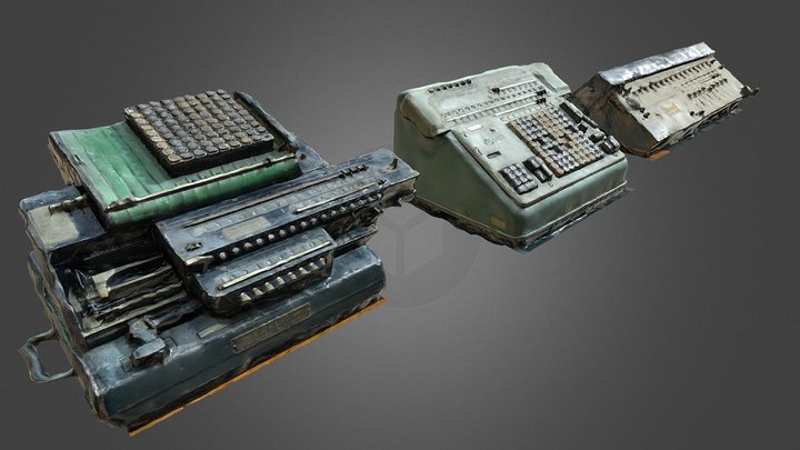 Typewriter 3D models - Sketchfab