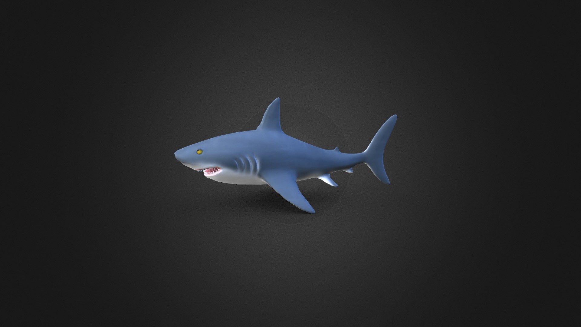 Lowpoly handpainted stylized shark - Download Free 3D model by Daniel ...