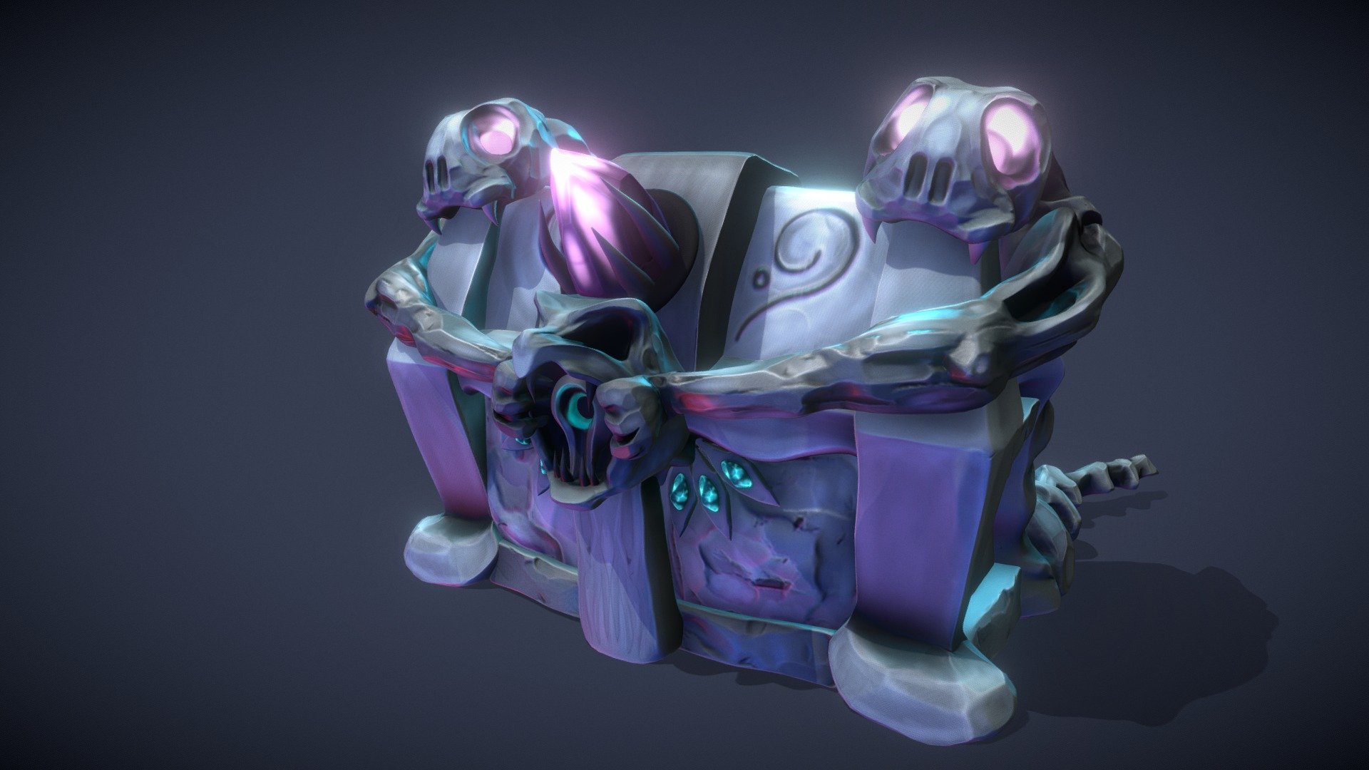 Serpent Gem's Chest - 3D model by LukeyLuke [e5121cf] - Sketchfab
