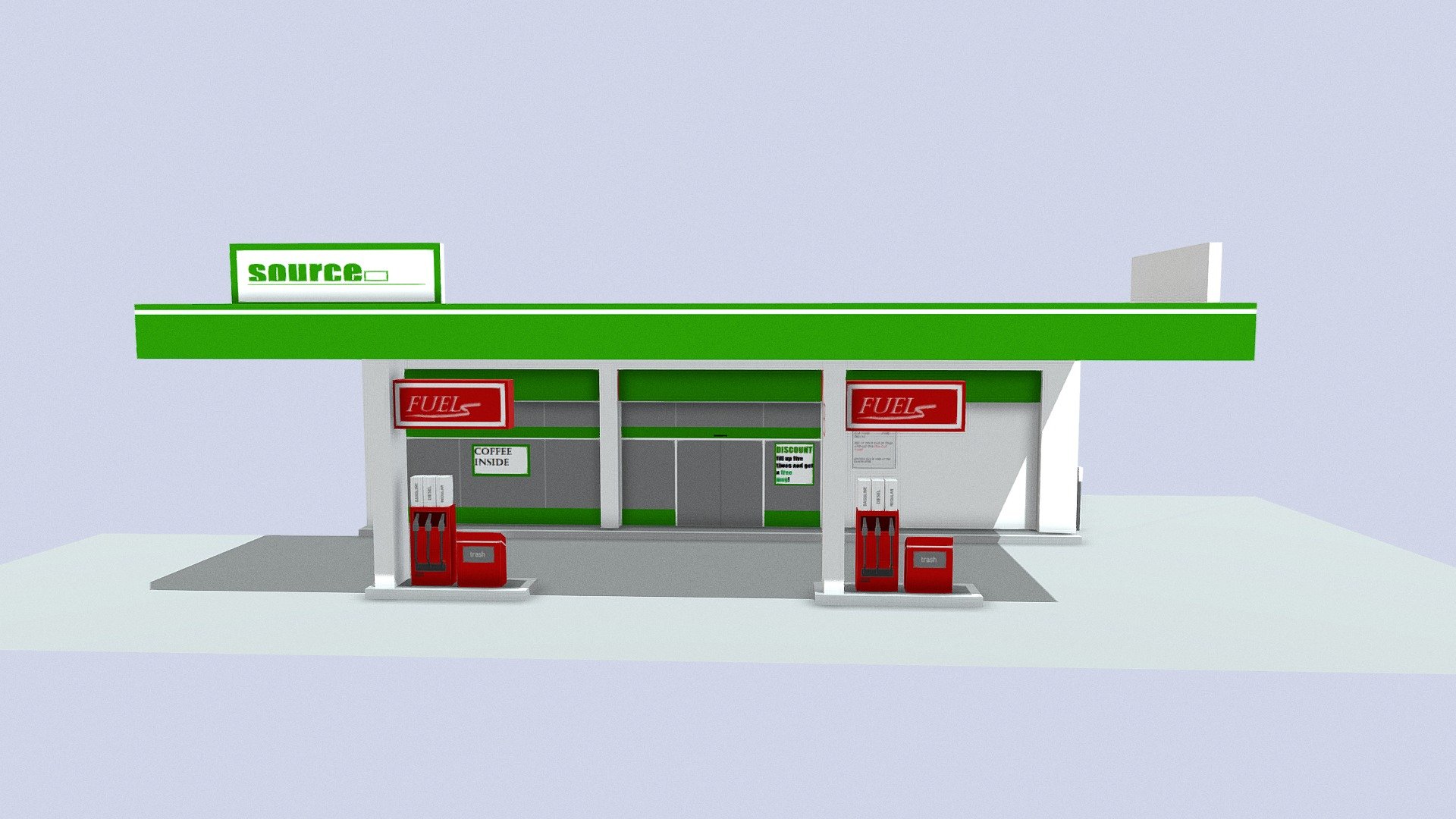 GAS Station - 3D model by SD Designer (@Mohan355634gh) [e512766 ...