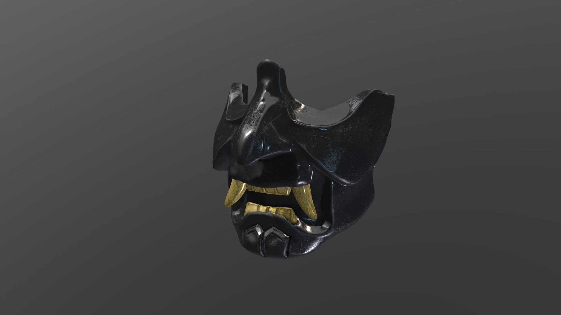 Samurai Menpo Mask - 3D model by antonallcaps [e515ea9] - Sketchfab
