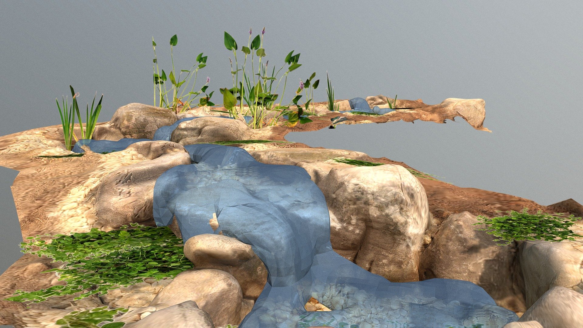 Bridgewood Falls Pondless Waterfall - 3D model by Macon Ponds ...