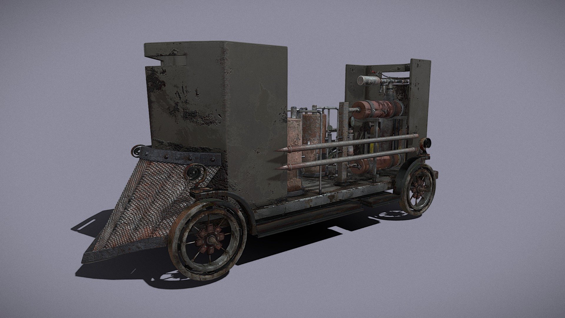 Flame Thrower Vehicle - Buy Royalty Free 3D model by ...
