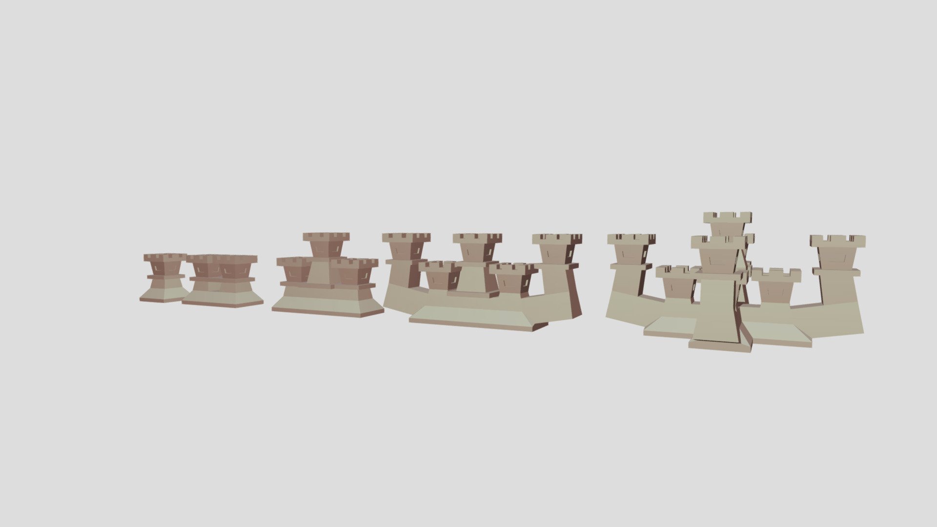 Simple Basic Castle Tower Upgrades - Download Free 3D model by Trockk ...