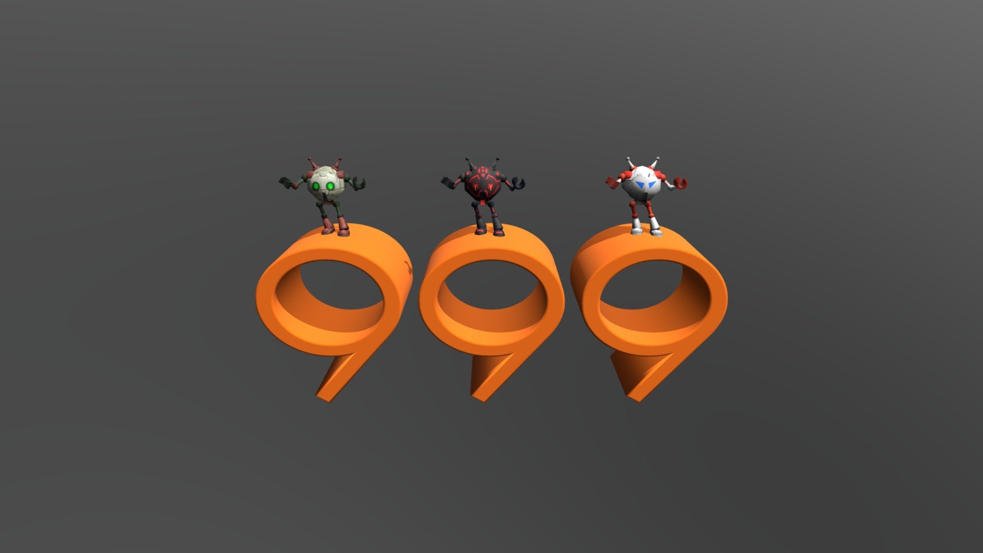999logo - 3D model by pedro9 [e524cf1] - Sketchfab
