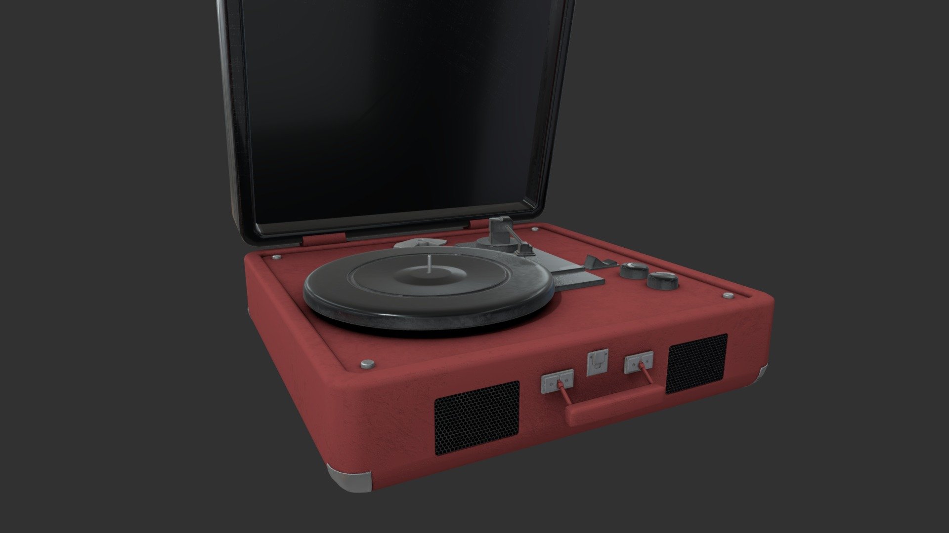 Vinyl player - Download Free 3D model by Grini [e525438] - Sketchfab