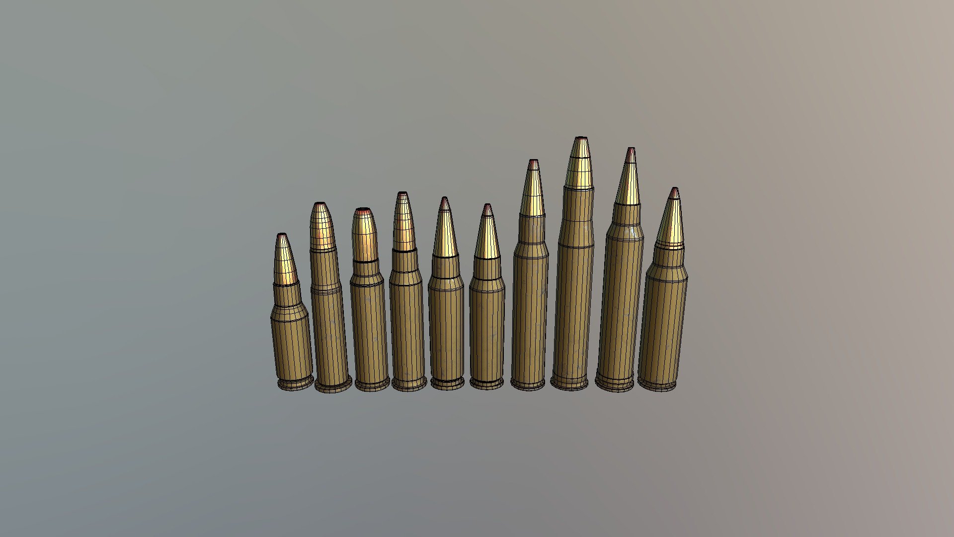 Group of Bullets - Download Free 3D model by 3d Eye Catcher (@3d-eye ...