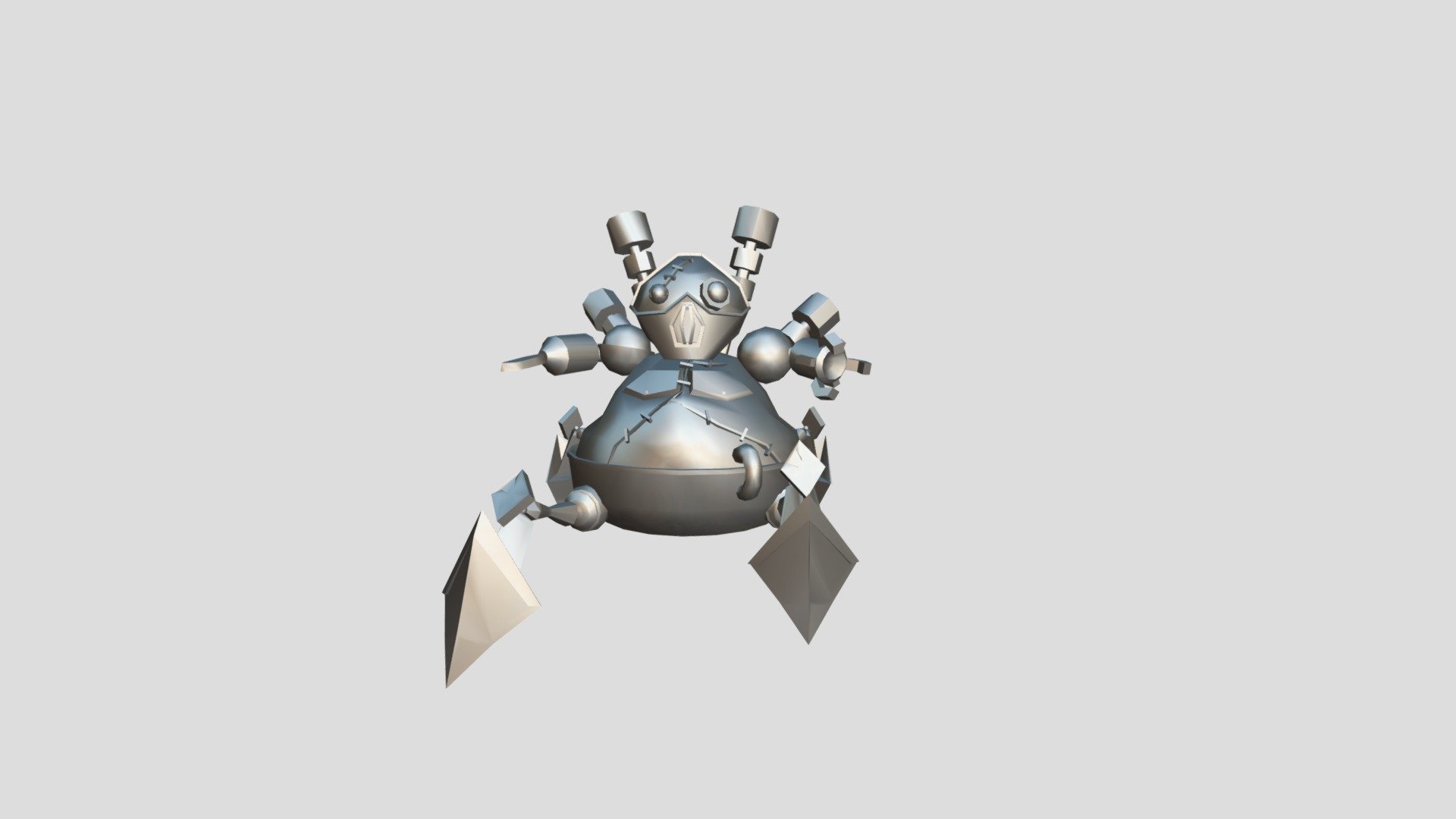 Urgot vintage low poly - 3D model by moshejackson [e528fb3] - Sketchfab