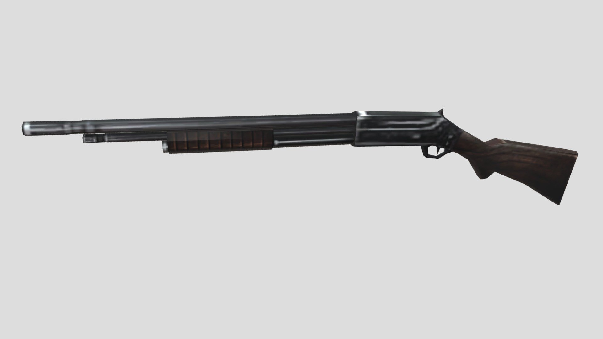 Dead Frontier Shotgun Silver Slugster - Download Free 3D model by ...