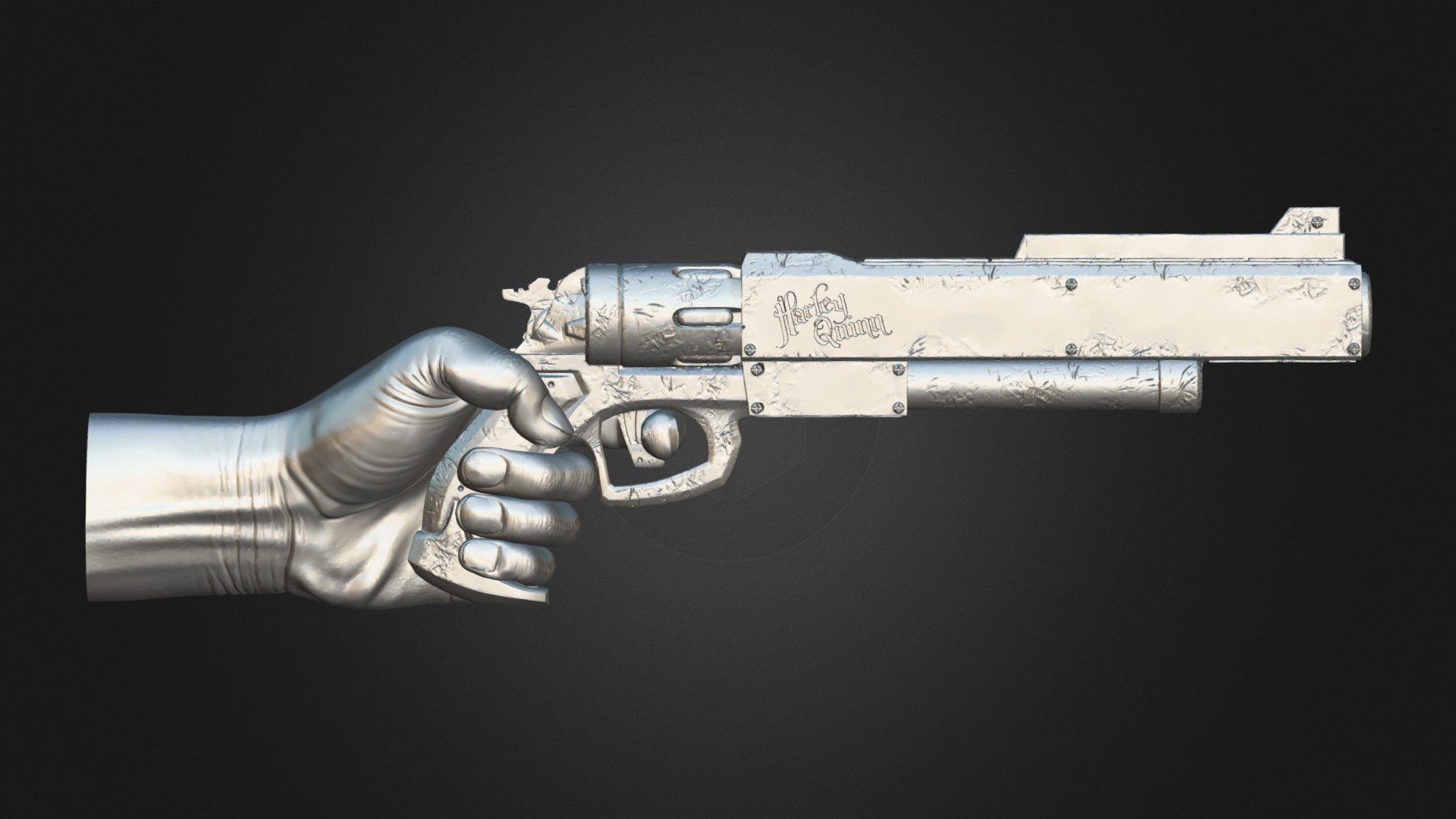 Hand Holding a Gun 3D Model - Buy Royalty Free 3D model by Yacine ...