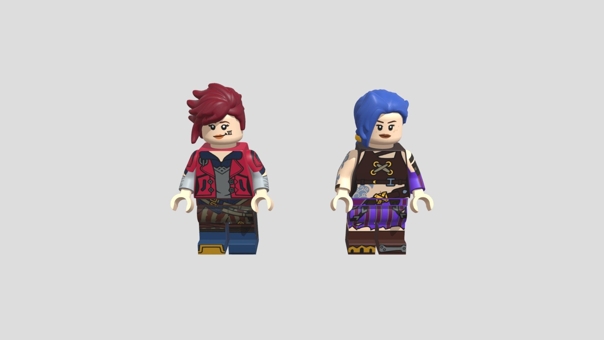 Lego Fortnite - Vi and Jinx - 3D model by FiveCookie3569 [e52cc78 ...