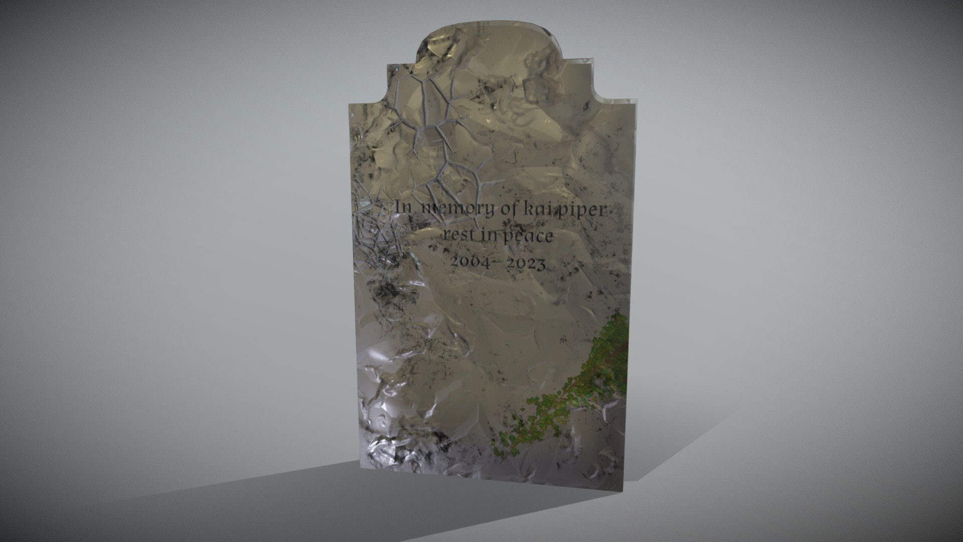 Grave stone - Download Free 3D model by kai9987kai [e52d04c] - Sketchfab
