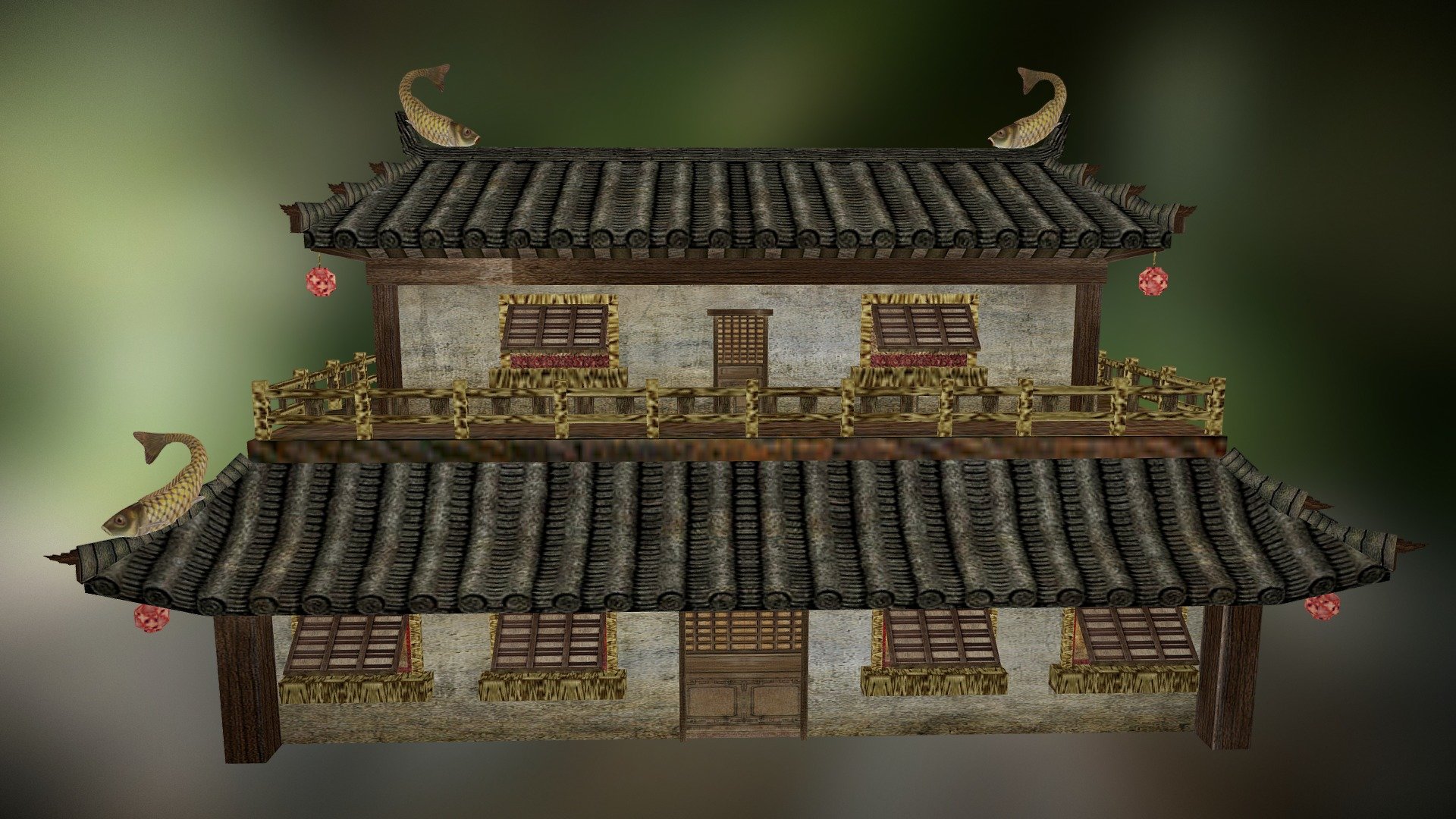 Chinese House - 3D model by kenhuang [e52d0af] - Sketchfab
