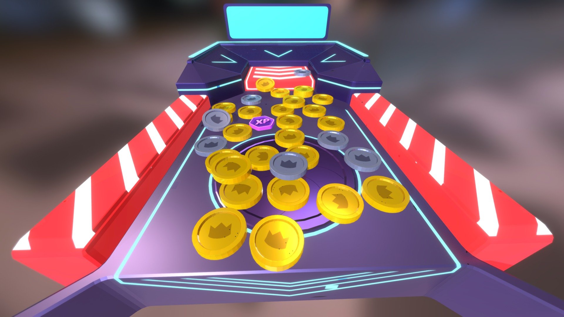 Coin Dozer for mobile game - 3D model by Companion_Cube [e5310f7 ...